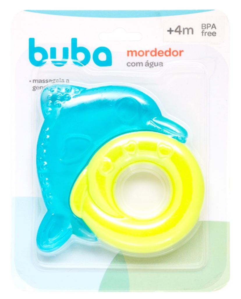 Mordedor com água Golfinho BUBA - Lala Kids Importados